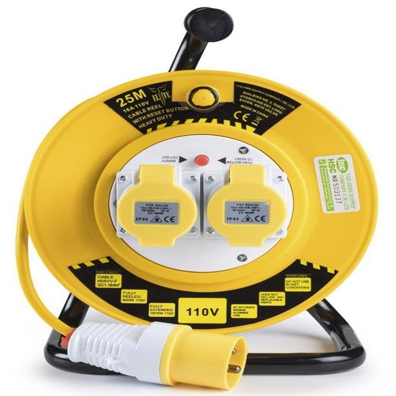 Cable Reels RS PRO | RS PRO Green Test Lead Extension Reel, 50m Cable