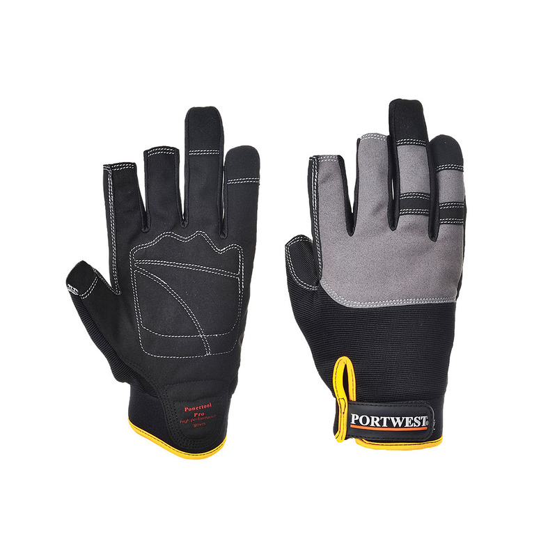 Part Fingerless Powertool / Carpenters Work Gloves | General Handling ...