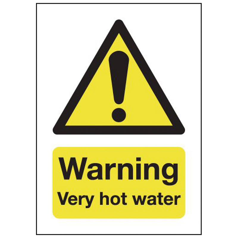 Warning Very Hot Water Signs | Corporate/Bespoke Signs | Safety Signage ...