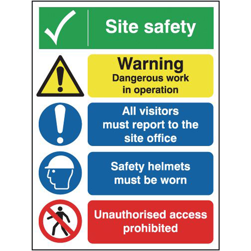 Site Safety Warning Dangerous Outdoor Signs | Corporate/Bespoke Signs ...