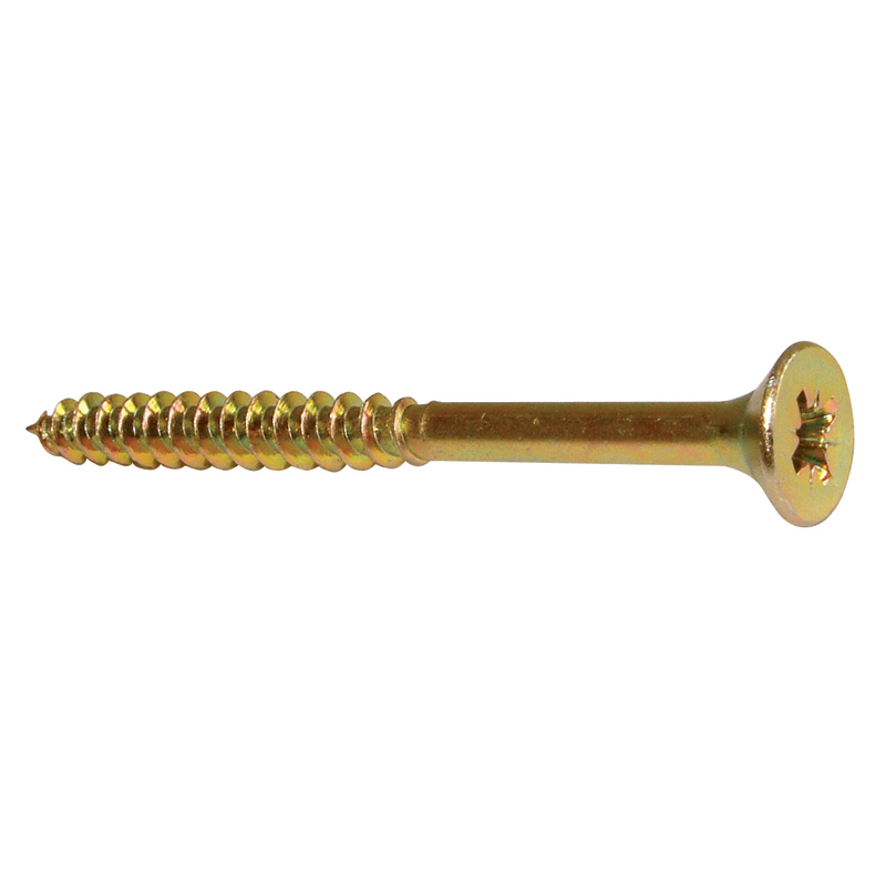 Chipboard Multipurpose Screws - Yellow | Woodscrews | Screws | Fixings ...