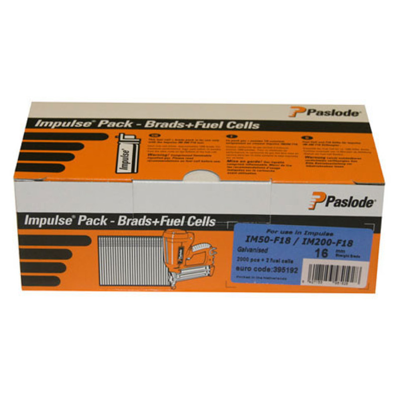Paslode Fine Finish Brad Nail Pins and Fuel Packs - IM50 Straight ...