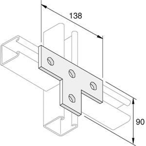 Flat Channel T Brackets | Channel T Brackets | Channel Support Systems ...