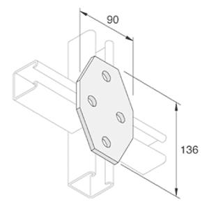 Flat Channel Cross Brackets | Flat Channel Cross Brackets | Channel ...