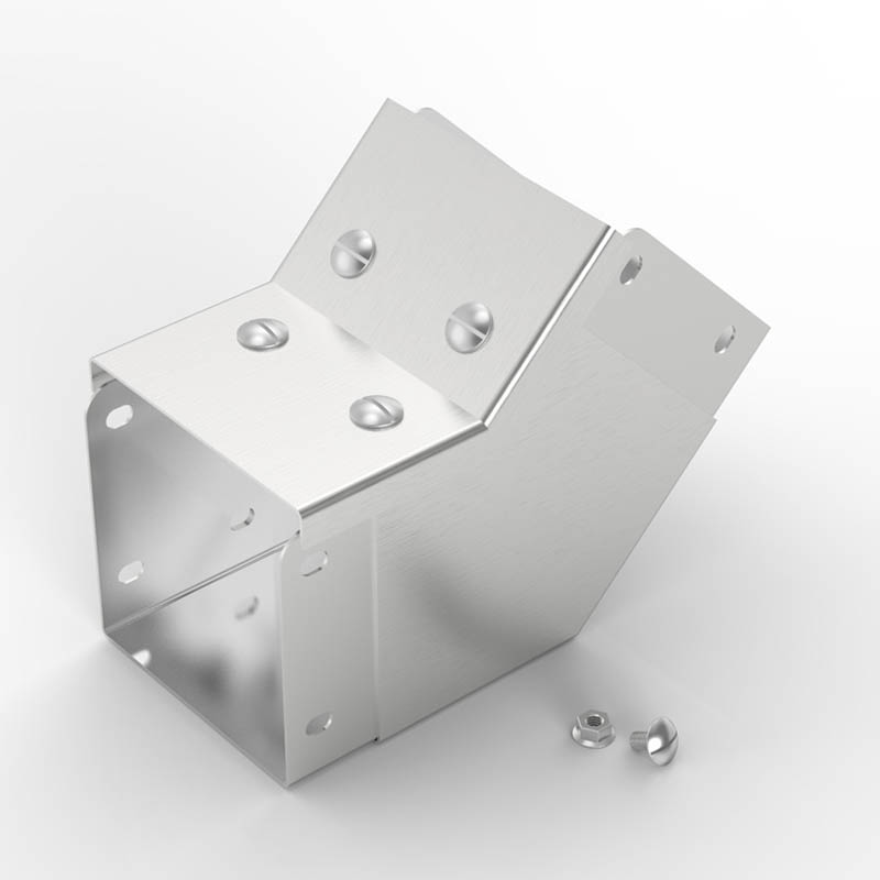Trunking Bend 45 Degree - Inside Lid | 150x150mm Trunking & Fittings ...